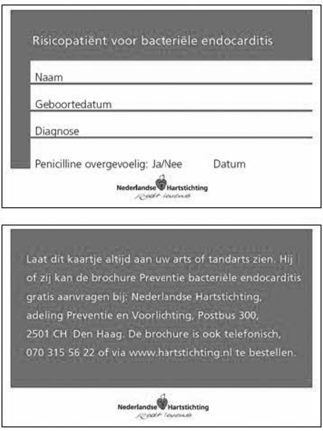 Endocarditis-profylaxe | St. Antonius Ziekenhuis